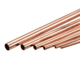 6pcs Copper Tube, 8mm-13mm OD x 0.5mm Wall Thick 200mm L Metal Tubing ...
