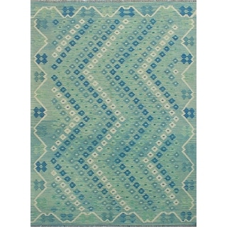 Flatweave Lorena Lt. Green/Blue Rug - 5'8" x 8'0" - Bed Bath & Beyond ...