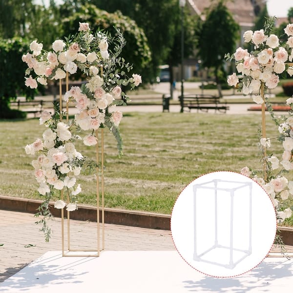 geometric flower stand