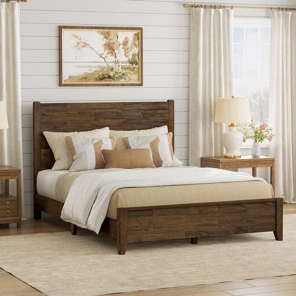 pine platform bed frame
