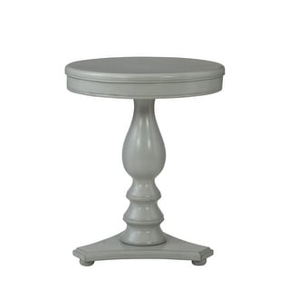 Alaterre Rustic Reclaimed Round End Table - Bed Bath & Beyond - 9621653