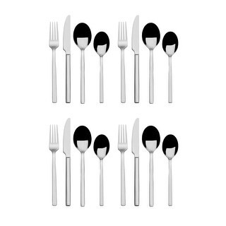 Towle Living Forged Paros Champagne 16 Piece Stainless Steel Flatware ...