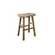 30" H Rectangle Natural Solid Walnut Wood Indoor Live Edge Bar Stool ...