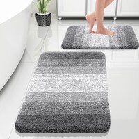 Bathroom Rug Set of 2, Soft Absorbent Microfiber Bathroom Mat (30x20+24x16 in) - Bed Bath ...