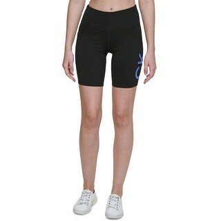 Calvin Klein Women's High Waisted Logo Bike Shorts Black Size XS - Bed ...