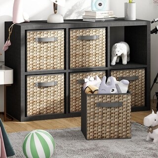 Foldable Fabric Storage Libraries Organizing Storage Box, Gray - Bed ...
