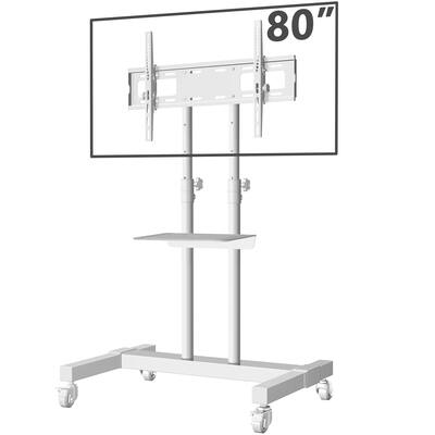 Mobile TV Stand Rolling TV Cart Floor Stand with Mount on Lockable ...