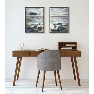 Kate and Laurel Sylvie Moonlight Framed Canvas Art Set by Nel Whatmore ...