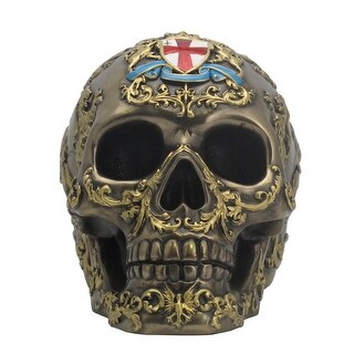 Veronese 6.1L Patterned Skull With Coat Of Arms With St. George's Cross ...