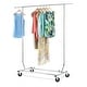 Whitmor Collapsible Rolling Garment Rack - Chrome - Bed Bath & Beyond ...