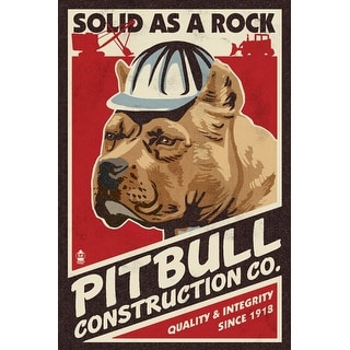 Pitbull - Retro Construction Company Ad LP Artwork (100% Cotton Towel ...