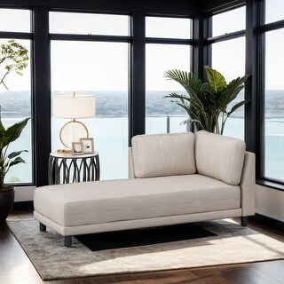 Sophisticated One-Armed Chaise Lounge with Smooth Upholstery and Cozy ...