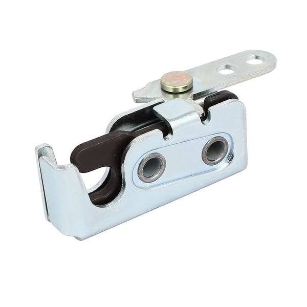 Door Panel Iron Zinc Plated Left Handed Rotary Latch Lock Silver Tone ...
