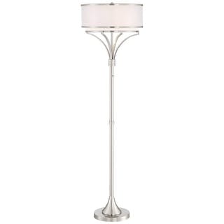 Candice Modern Floor Lamp 64" Tall Brushed Nickel for Living Room - 18 ...