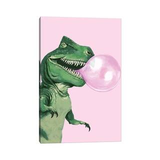 iCanvas "Bubble Gum T Rex" by Big Nose Work Canvas Print - Bed Bath ...