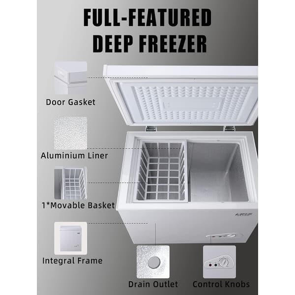 chest freezer inside
