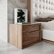 Modrest Amberlie Modern Walnut Nightstand - Bed Bath & Beyond - 34142631