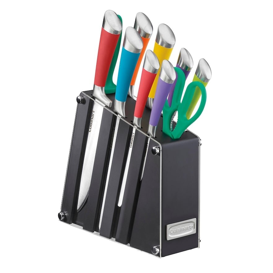 colourful knife block