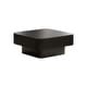 31.5" Square Coffee Table with Storage Solid Wood Veneered Modern ...