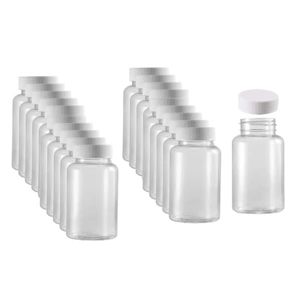 20x Plastic Lab Chemical Reagent Bottle 200ml Sample Sealing Container ...