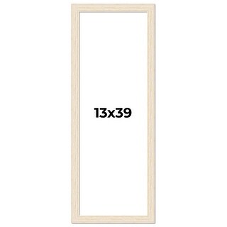 13x39 Frame White Barnwood Picture Frame - Modern Photo Frame Includes ...