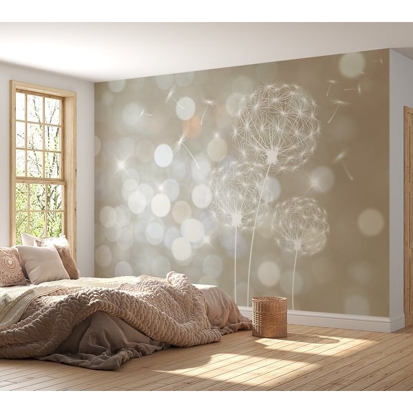 dandelion wall mural