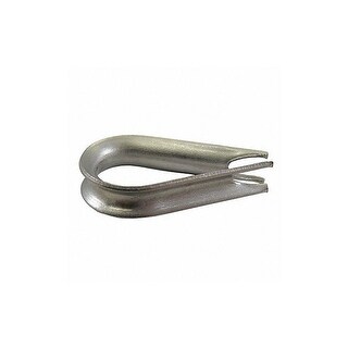 Loos Wire Rope Thimble: 302/304 Stainless Steel, Natural, Stainless ...