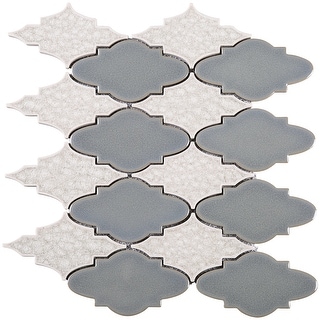 TileGen. Recycle Classic Lauretta Lantern Glass Mosaic in Green Wall ...