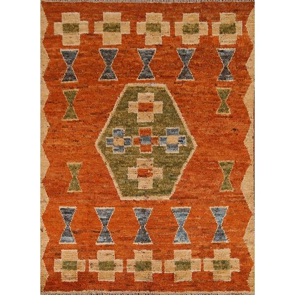 square orange rug