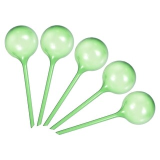 Self-Watering Bulb 80mm Dia. PVC Automatic Watering Globe Green 10Pcs ...