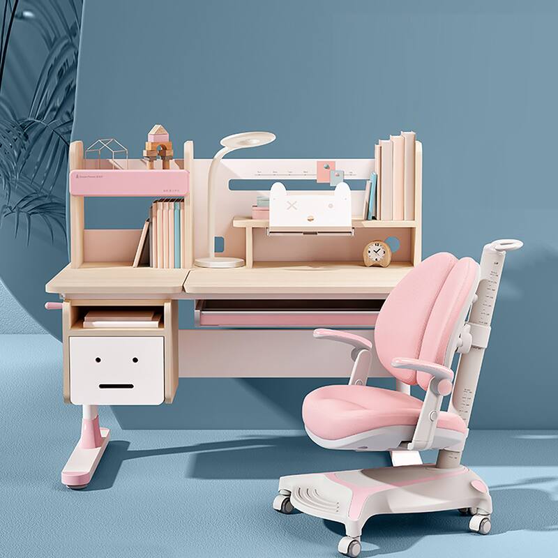 Ergonomic Wood Kids Study Desk Drafting Table, Computer Station w/Chair ...