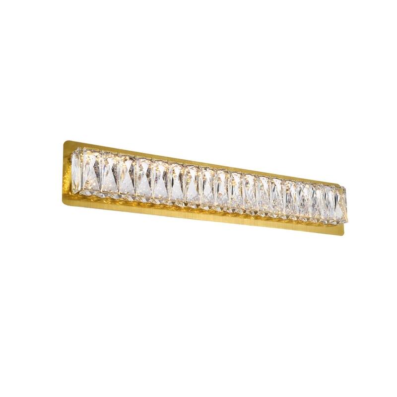 Madelyn Integrated LED Wall Sconce in Gold - Bed Bath & Beyond - 30105765