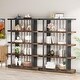 5-Tier Industrial Bookshelf, Heavy-Duty Bookcase and Bookshelves with ...