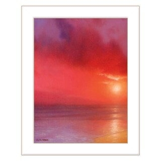 TrendyDecor4U "Sunset In Red" Framed Print Wall Art by Tim Gagnon ...