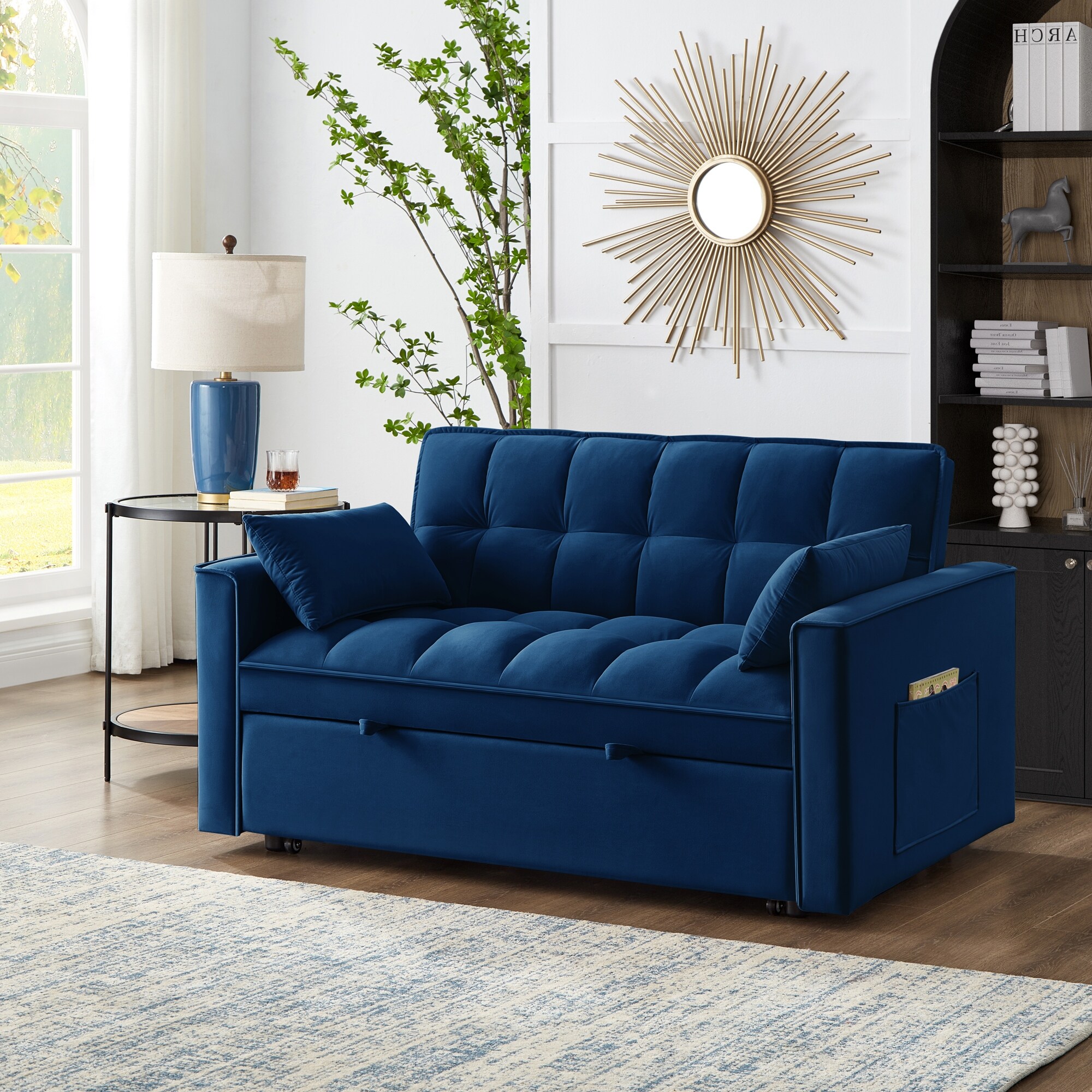 Loveseat sofa bed with storage store