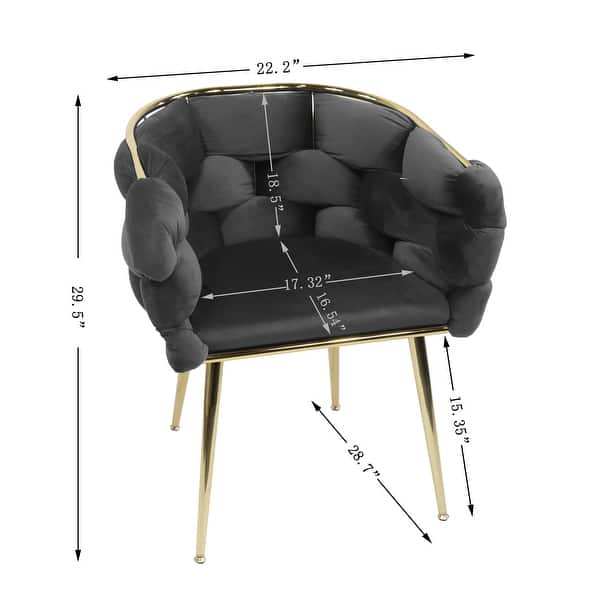 Luxury Modern Simple Leisure Velvet Single Chair - Bed Bath & Beyond ...