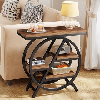 C End Table Side Table for Living Room Sofa Couch, Half Round - On Sale ...