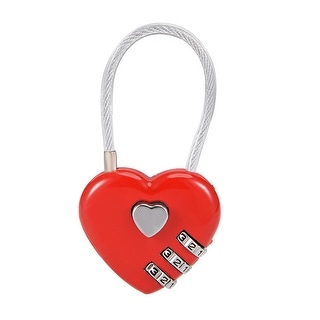 3 Digit Combination Padlock, 3mm Wire Shackle, Zinc Alloy Code Lock ...