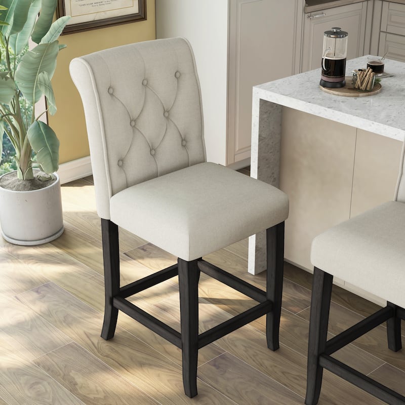 Sheila Rustic Chenille Counter Height Chair (Set of 2) by Furniture of ...