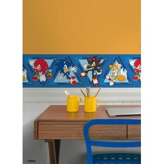 RoomMates Sonic The Hedgehog Team Sonic Border Decal - Bed Bath ...