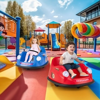 12V Electric Kids Ride on Bumper Car Battery Powered Bumping Car with ...