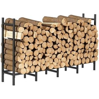 5ft Adjustable Heavy Duty Metal Firewood Rack - Bed Bath & Beyond ...
