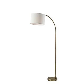 61" Modern Arched Floor Lamp Standing Light Fixture with Marble Base ...