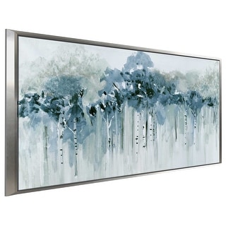 "Blue Birch Morning" Print on Floating Canvas - Bed Bath & Beyond ...