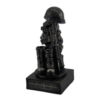 Honoring The Fallen Military Soldier's Boots Helmet & Rifle Statue 8 ...