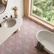 Merola Tile Horizon Dusk Hex Rosa 7-3/4" x 9" Ceramic Floor and Wall ...