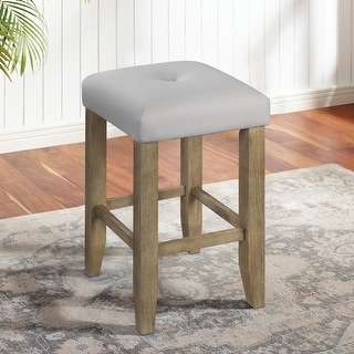 Chapin Grey and Oak Counter Height Stools (Set of 2) - Bed Bath ...