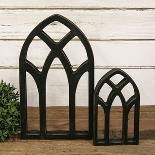 Gothic Wooden Frame - Distressed Black Finish for Halloween Decor - Bed ...