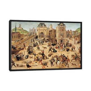 iCanvas "St. Bartholomew's Day Massacre, c.1572-84" by Francois Dubois ...