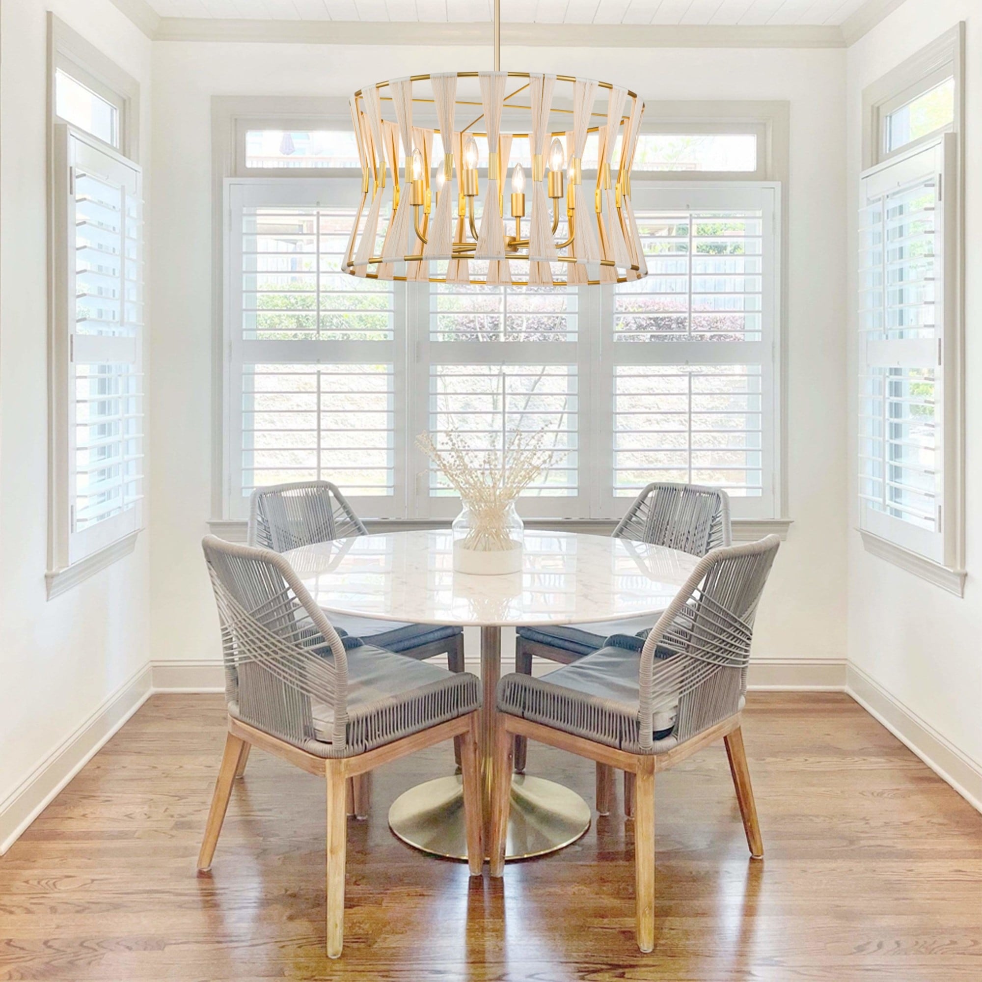 60 X 3 Watt Metal Frame Chandelier with Round Downlight Shade, Chrome ...